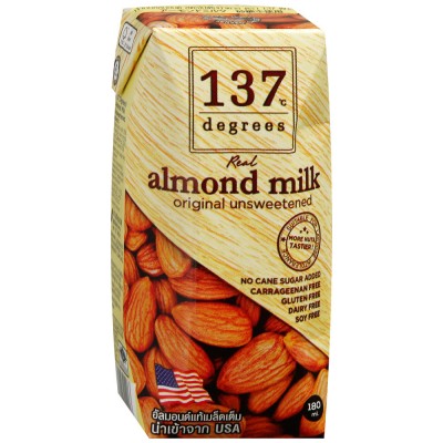 Молоко миндальное 137 Degrees,180 мл: купить в Москве по выгодной цене ...