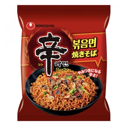 Nongshim Лапша Шин Рамен, обжаренная во фритюре, с мясом и овощами, 131 ...